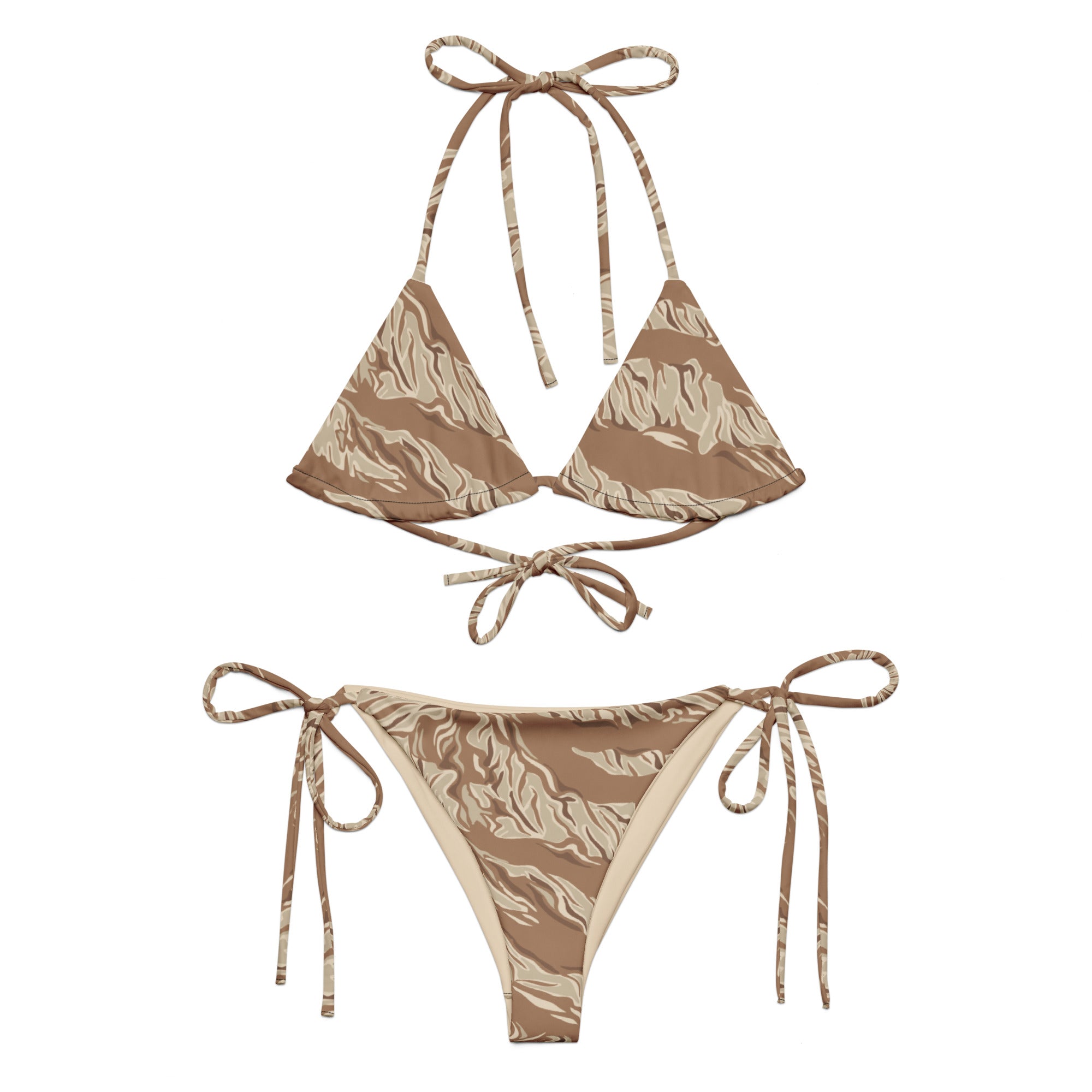 Desert Tiger Stripe String Bikini - Liberty Maniacs