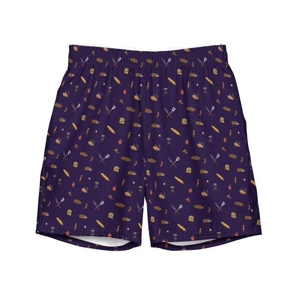 Men's Swim Trunks Tagged "BBQ" - Liberty Maniacs