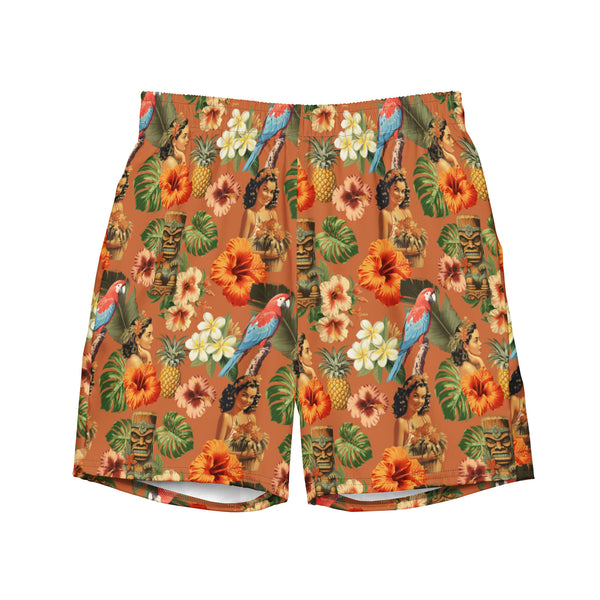 Men's Swim Trunks Tagged "leaves" - Liberty Maniacs