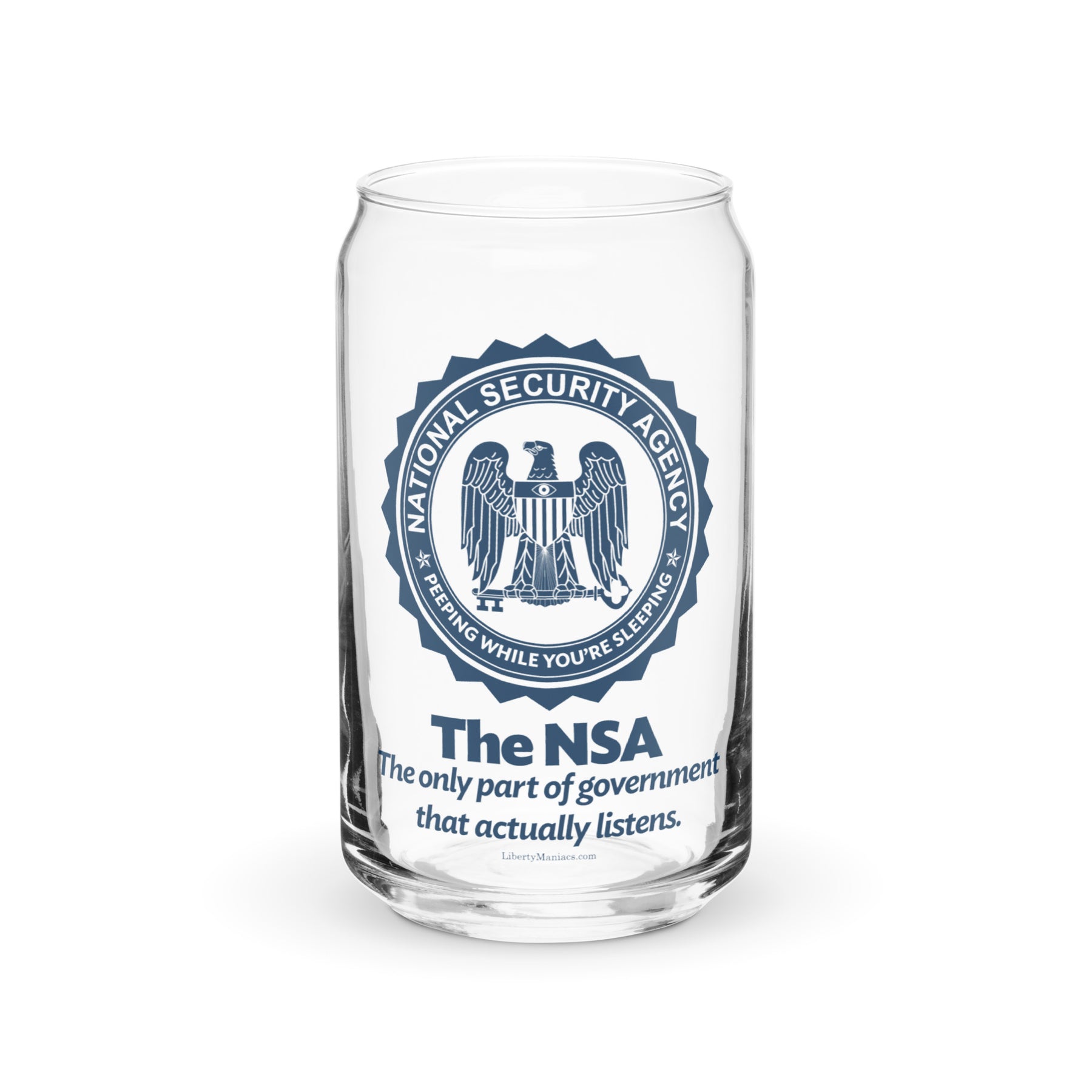 The NSA Can-Shaped glass - Liberty Maniacs