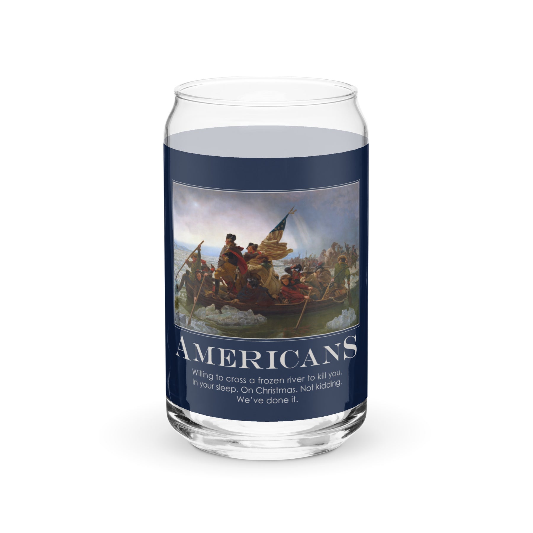 Americans Can-Shaped Glass - Liberty Maniacs