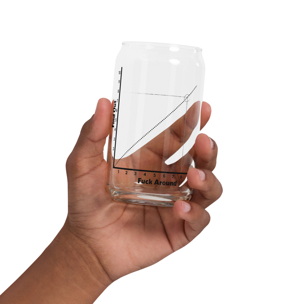 FAAFO Chart Can-shaped Glass - Liberty Maniacs