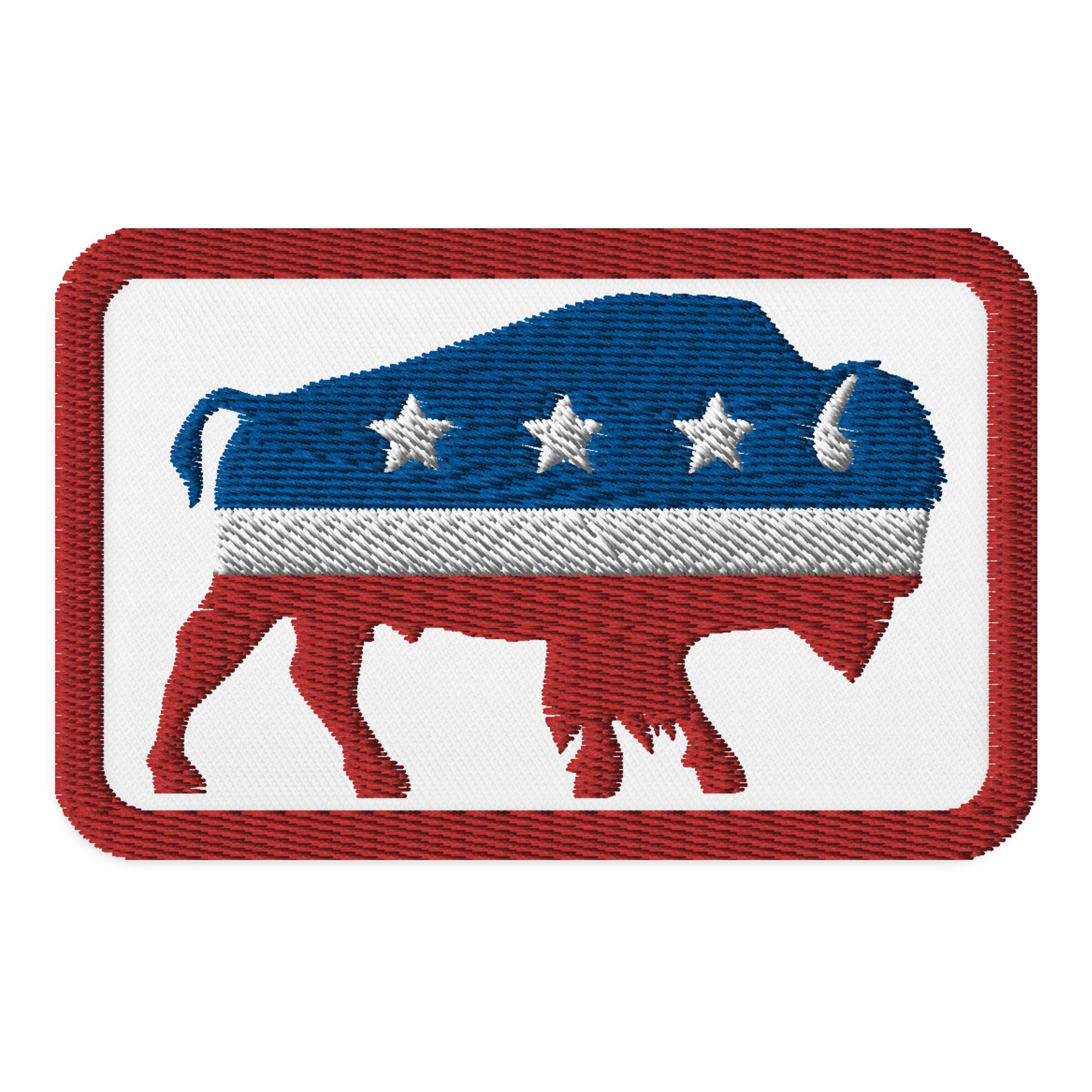 Bison Independent Rectangle Patch - Liberty Maniacs