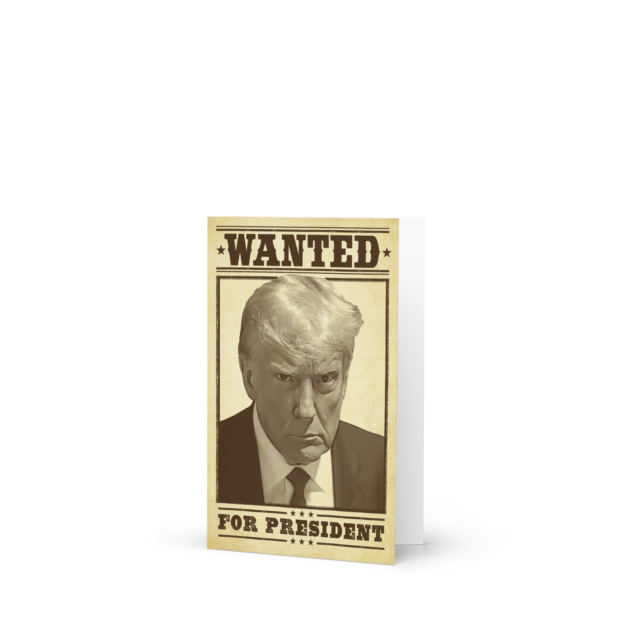 Donald Trump Mugshot Greeting Card - Liberty Maniacs