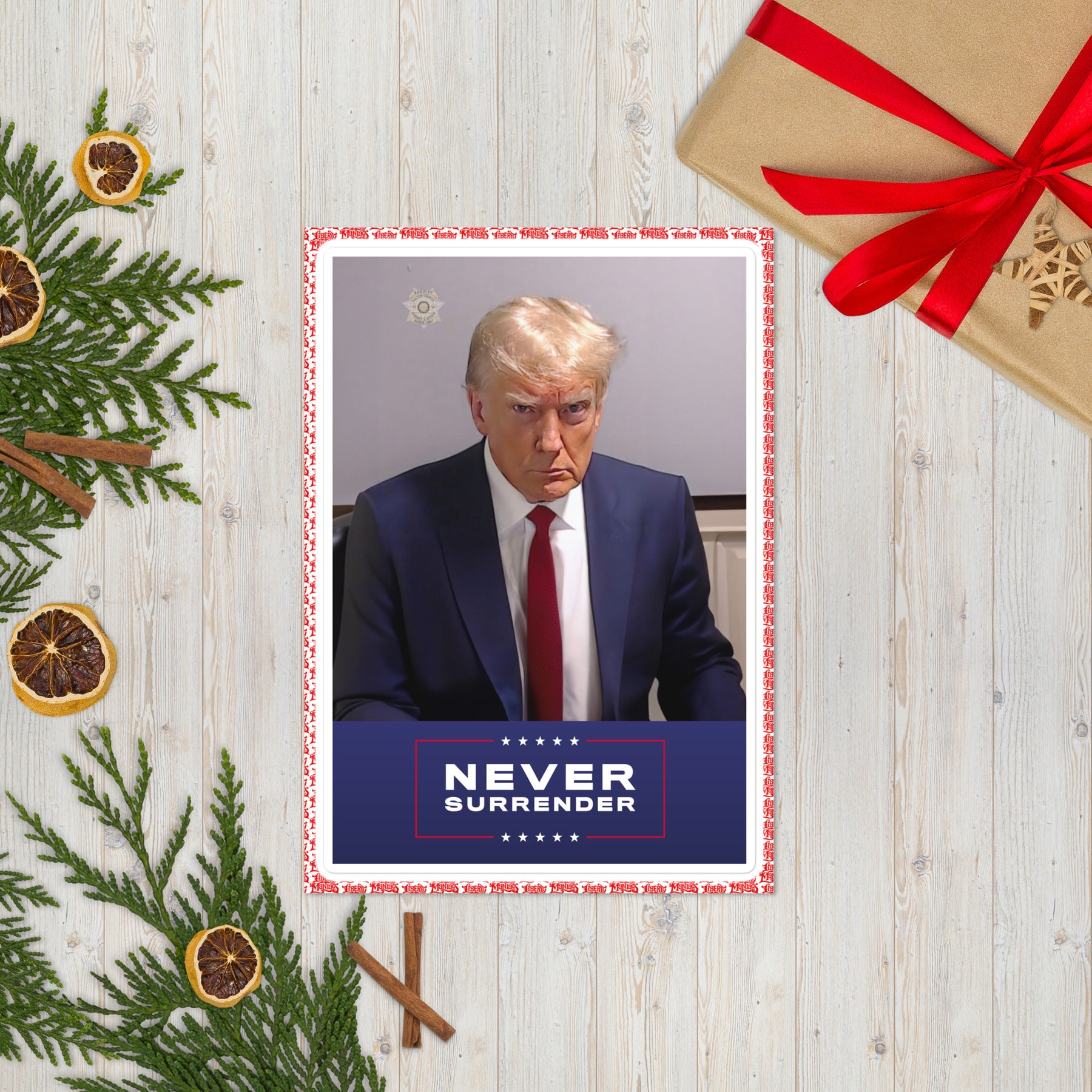 Trump Mugshot Maga Sticker Liberty Maniacs