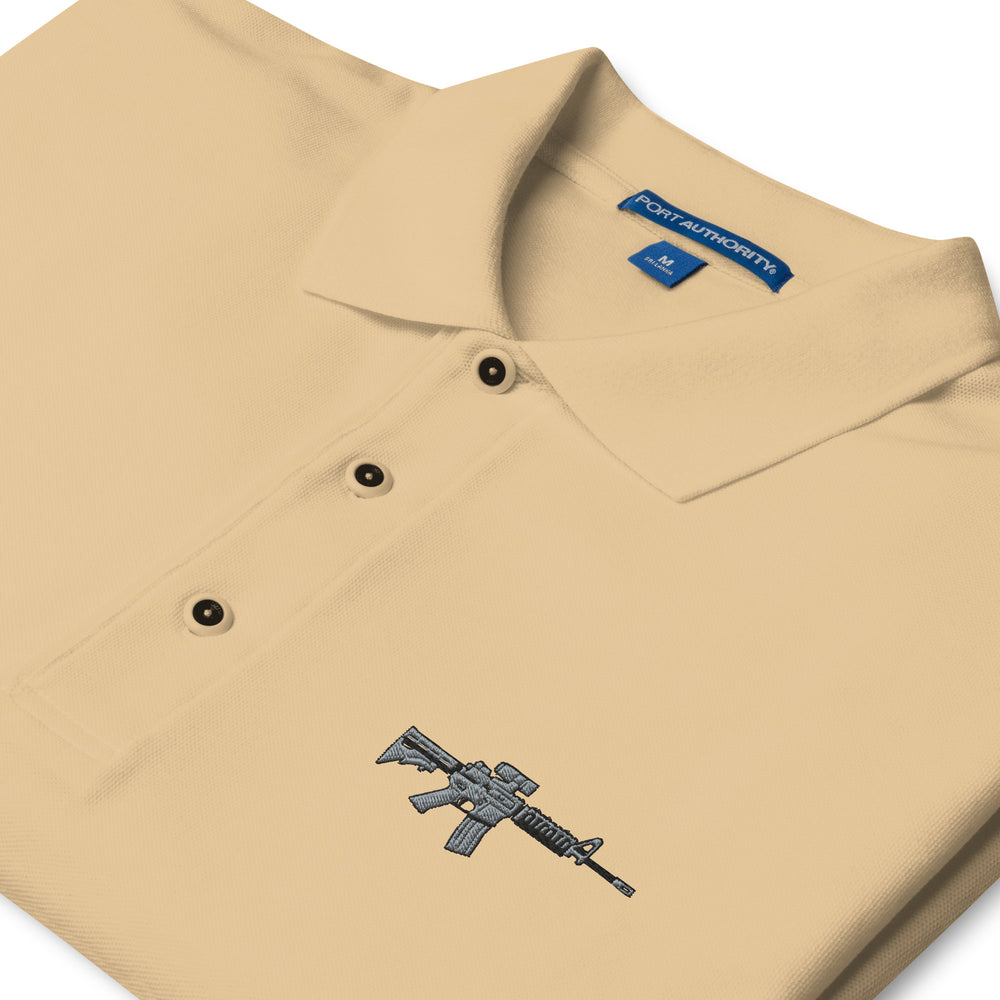 AR-15 Embroidered Men's Polo - Liberty Maniacs