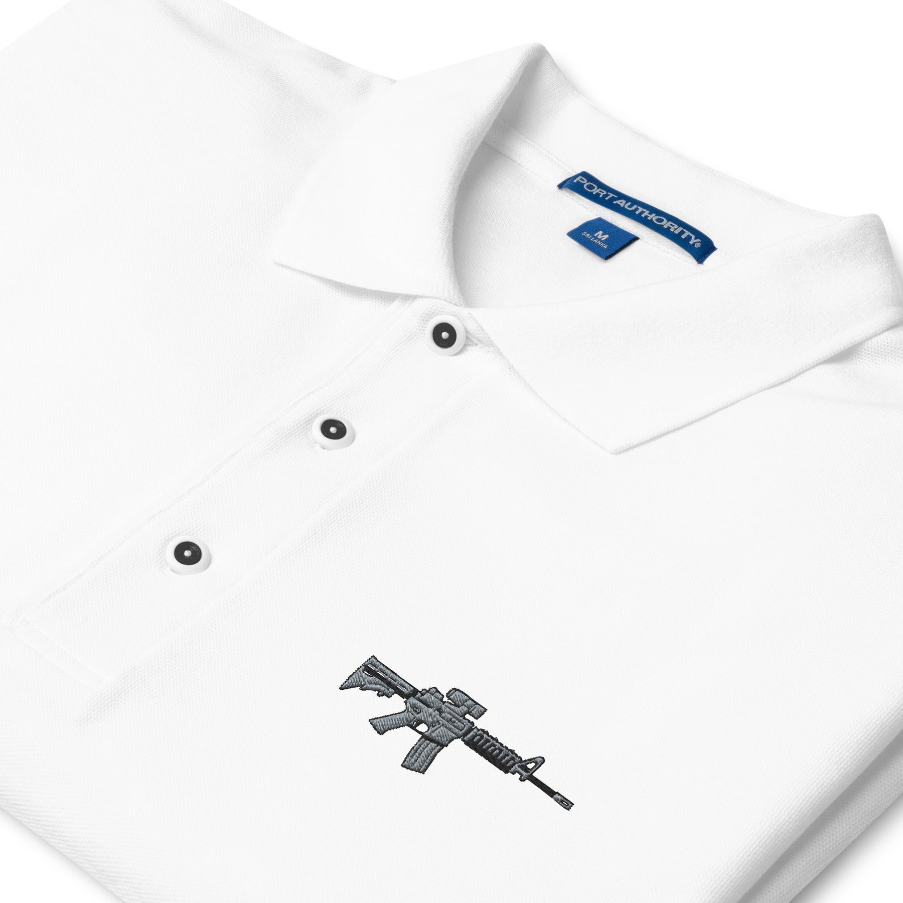 AR-15 Embroidered Men's Polo - Liberty Maniacs