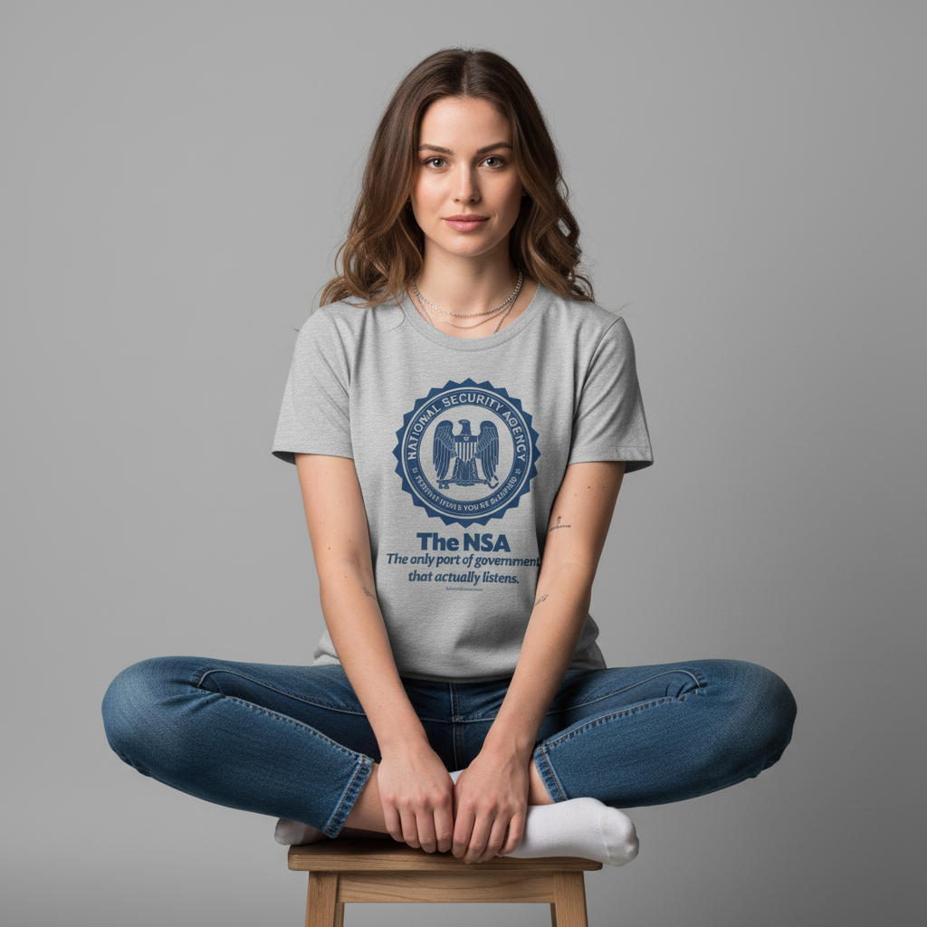 The NSA Ladies Short Sleeve Crew Neck Tee | Liberty Maniacs