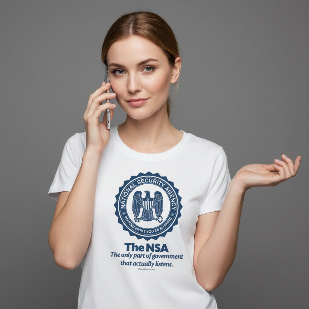 The NSA Ladies Short Sleeve Crew Neck Tee | Liberty Maniacs