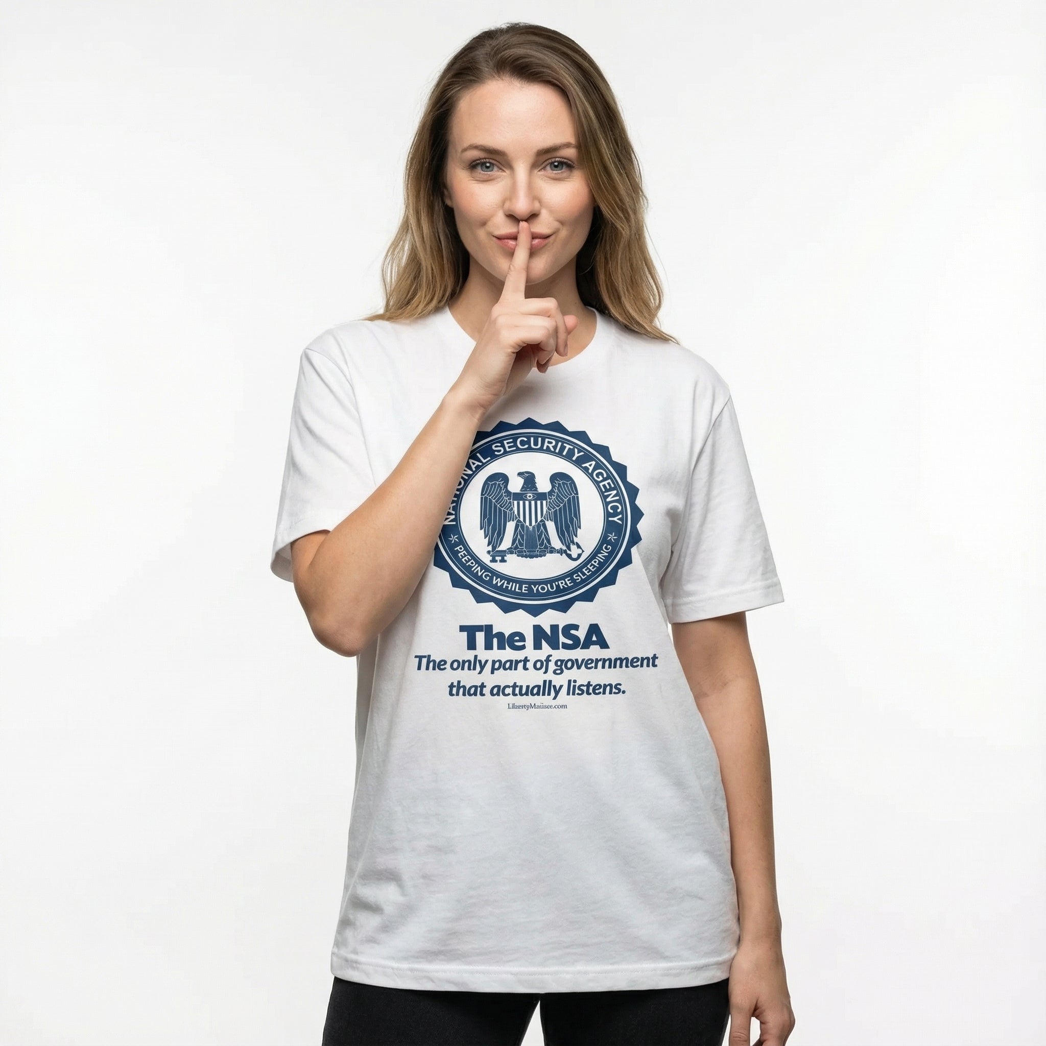 The NSA: The Only Part of Government That Actually Listens T-Shirt ...