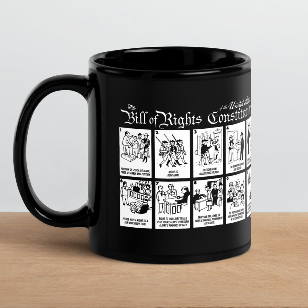 The Illustrated Bill of Rights Coffee Mug - Liberty Maniacs