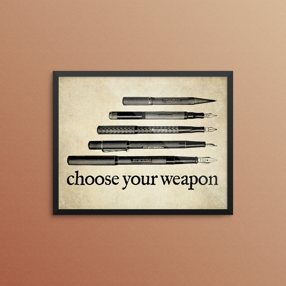 Choose Your Weapon Giclée Print - Liberty Maniacs