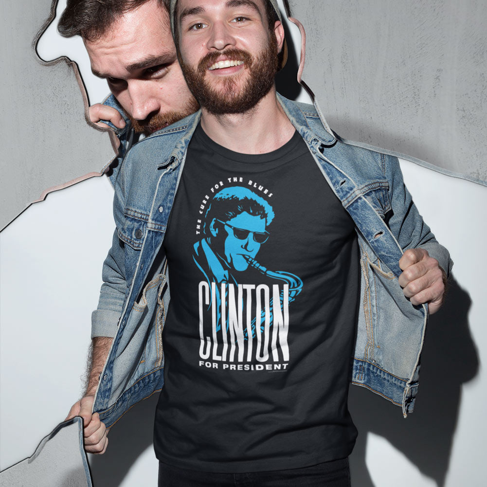 Bill Clinton 1992 The Cure for the Blues Retro Campaign T-Shirt ...