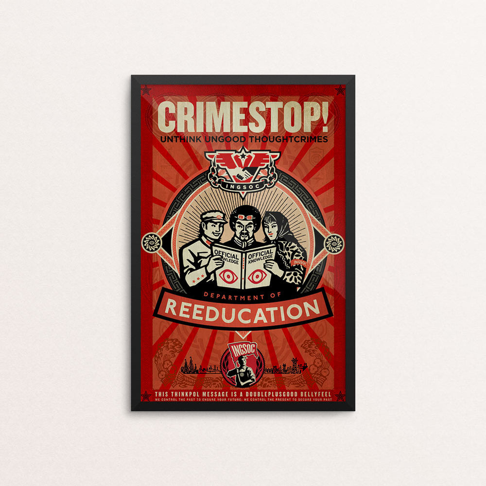 INGSOC 1984 Thought Crime CRIMESTOP Poster - Liberty Maniacs