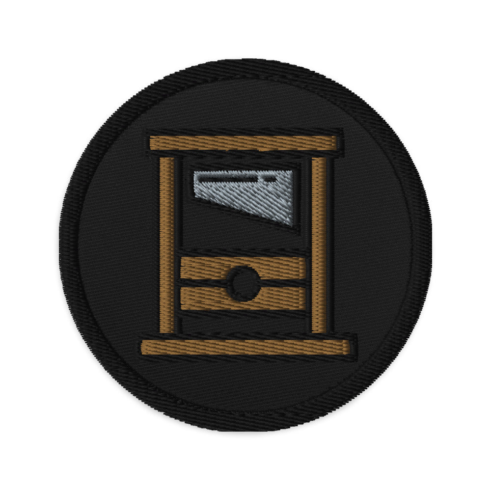 Guillotine Embroidered patches - Liberty Maniacs