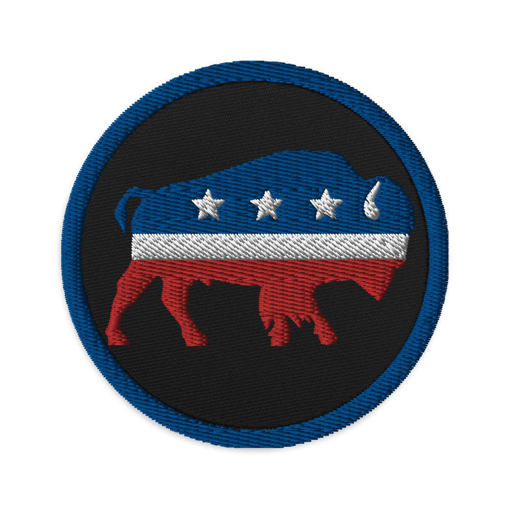 Independence Bison Embroidered Patch - Liberty Maniacs