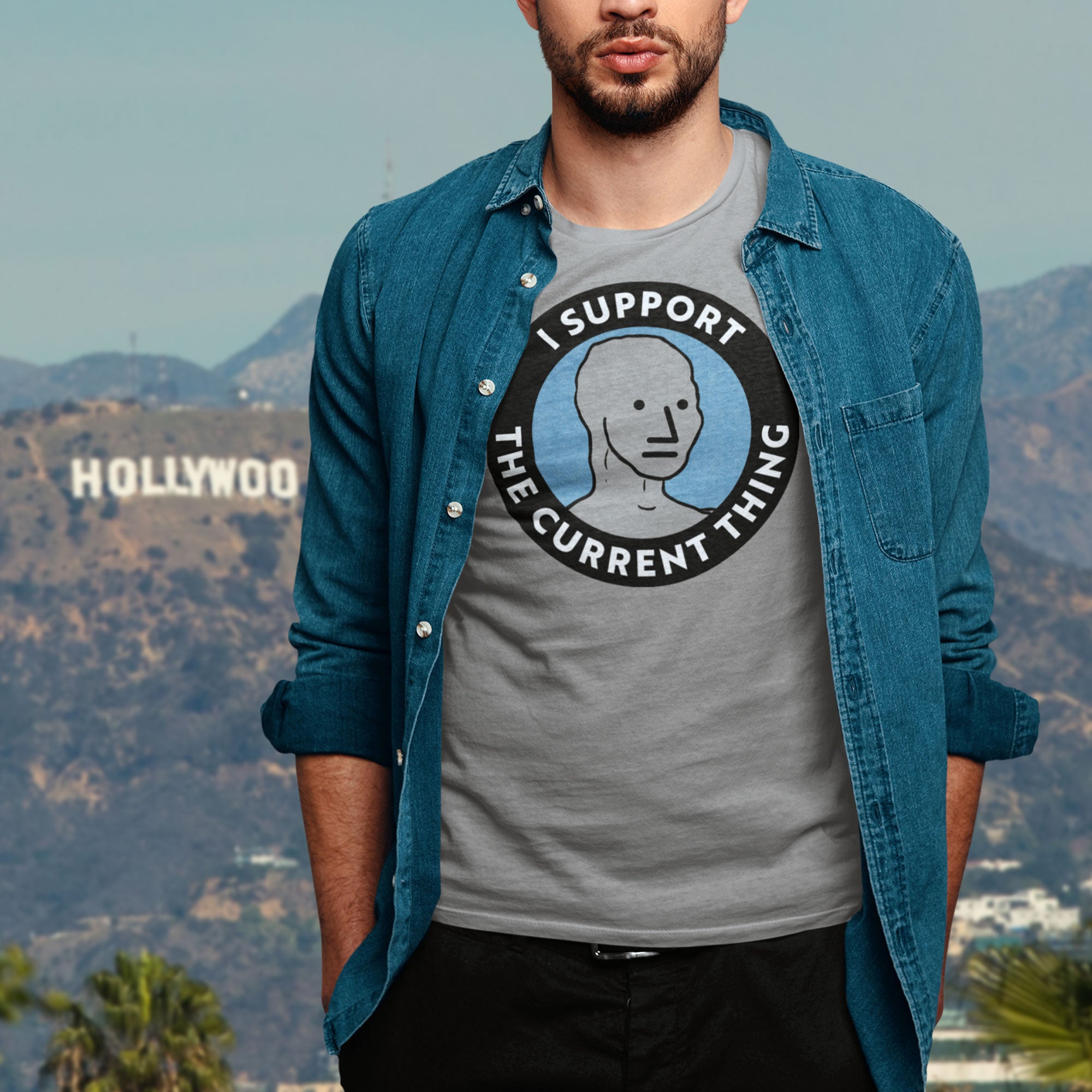 I Support the Current Thing NPC Shirt - Liberty Maniacs