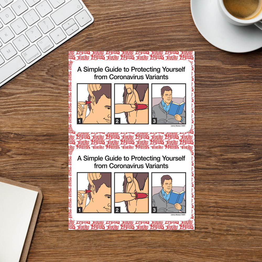 A Simple Guide to Protecting Yourself From Variants Sticker sheet ...