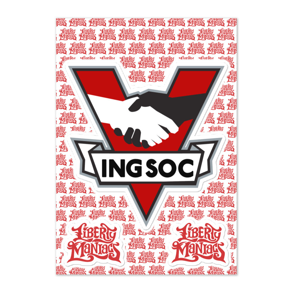 Large 1984 INGSOC Party Emblem Sticker - Liberty Maniacs