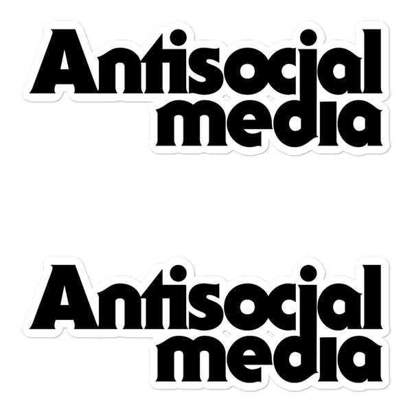 Antisocial Media Stickers - Liberty Maniacs