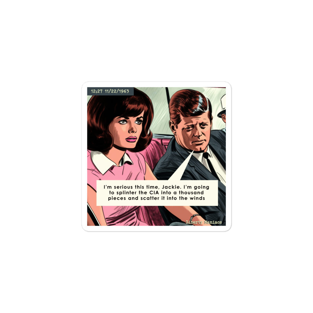 JFK and Jackie Sticker - Liberty Maniacs