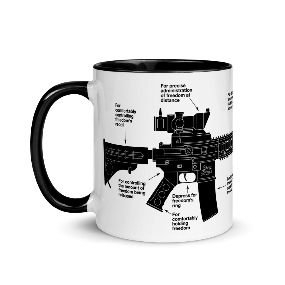 Components of Freedom Coffee Mug - Liberty Maniacs