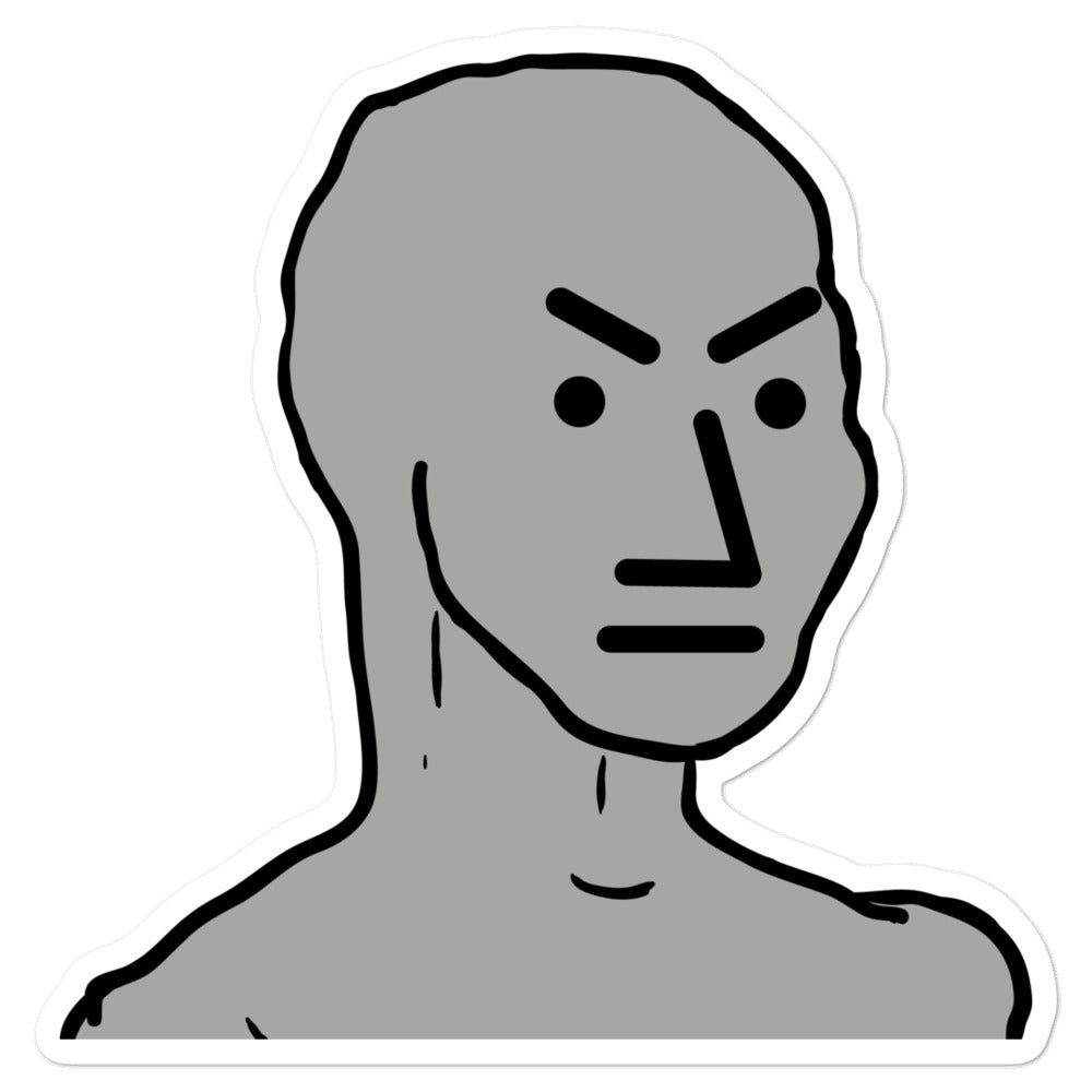 Angry NPC Sticker - Liberty Maniacs