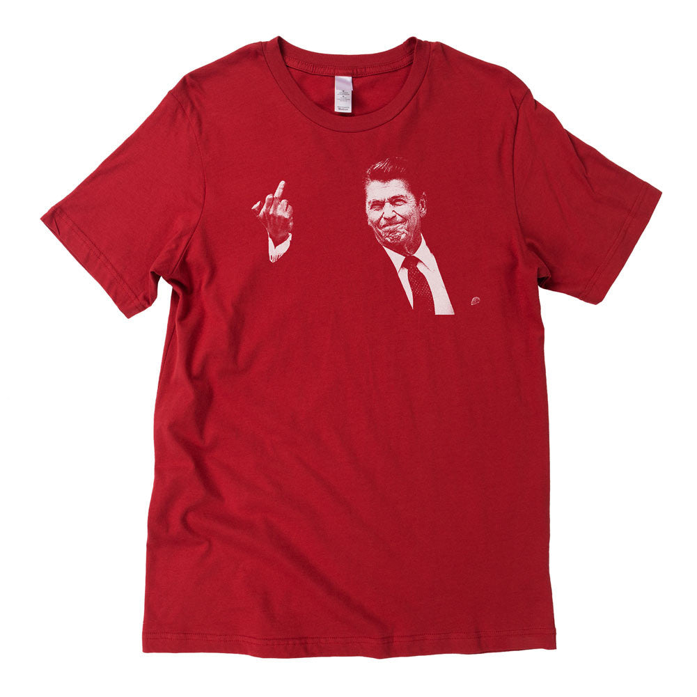 The Gipper Flipper Reagan Middle Finger T-Shirt - Liberty Maniacs