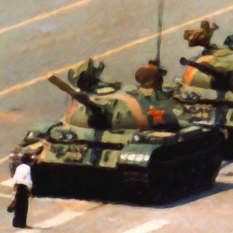 Tank Man Painting Print - Liberty Maniacs