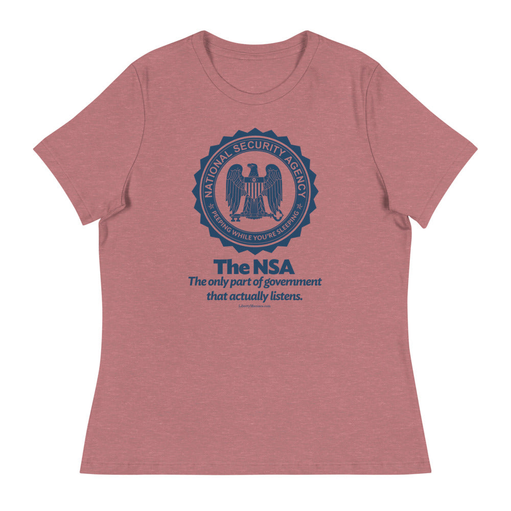 The NSA Ladies Short Sleeve Crew Neck Tee - Liberty Maniacs