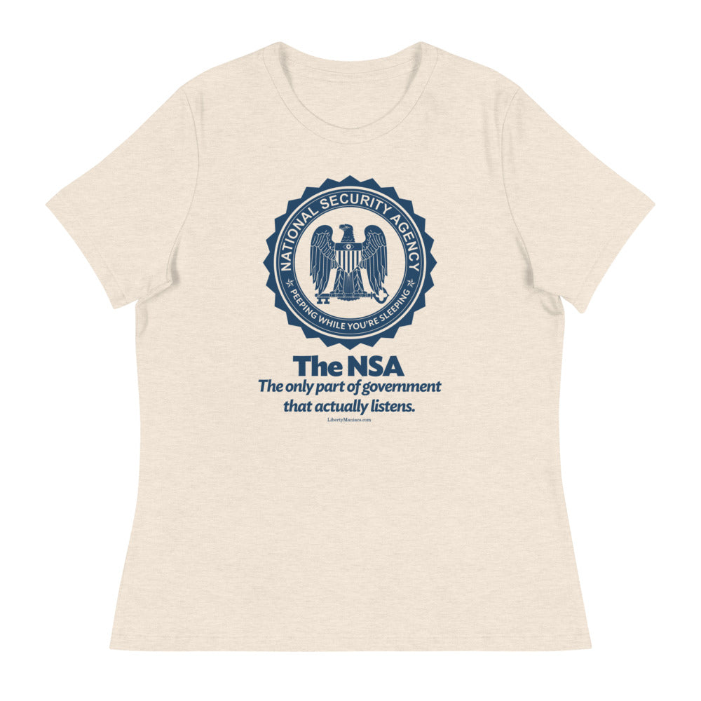 The NSA Ladies Short Sleeve Crew Neck Tee - Liberty Maniacs